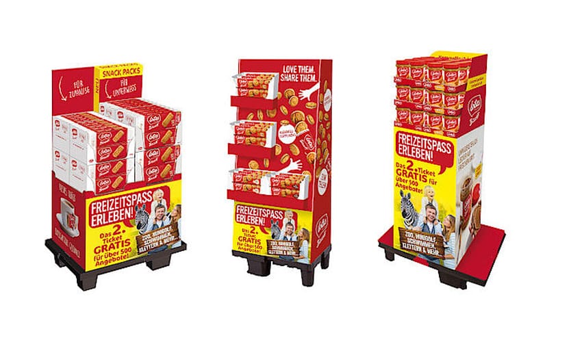 POS-Aktion für Freizeitspaß mit Lotus Biscoff - display Magazin