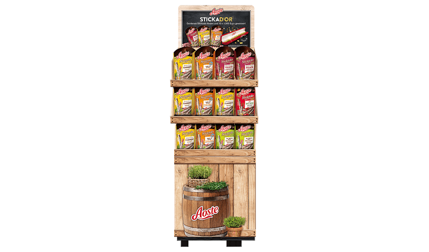 Goldrausch mit Aoste - display Magazin