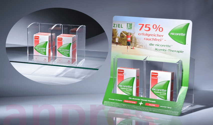 Stecksystem für Apotheken - display Magazin