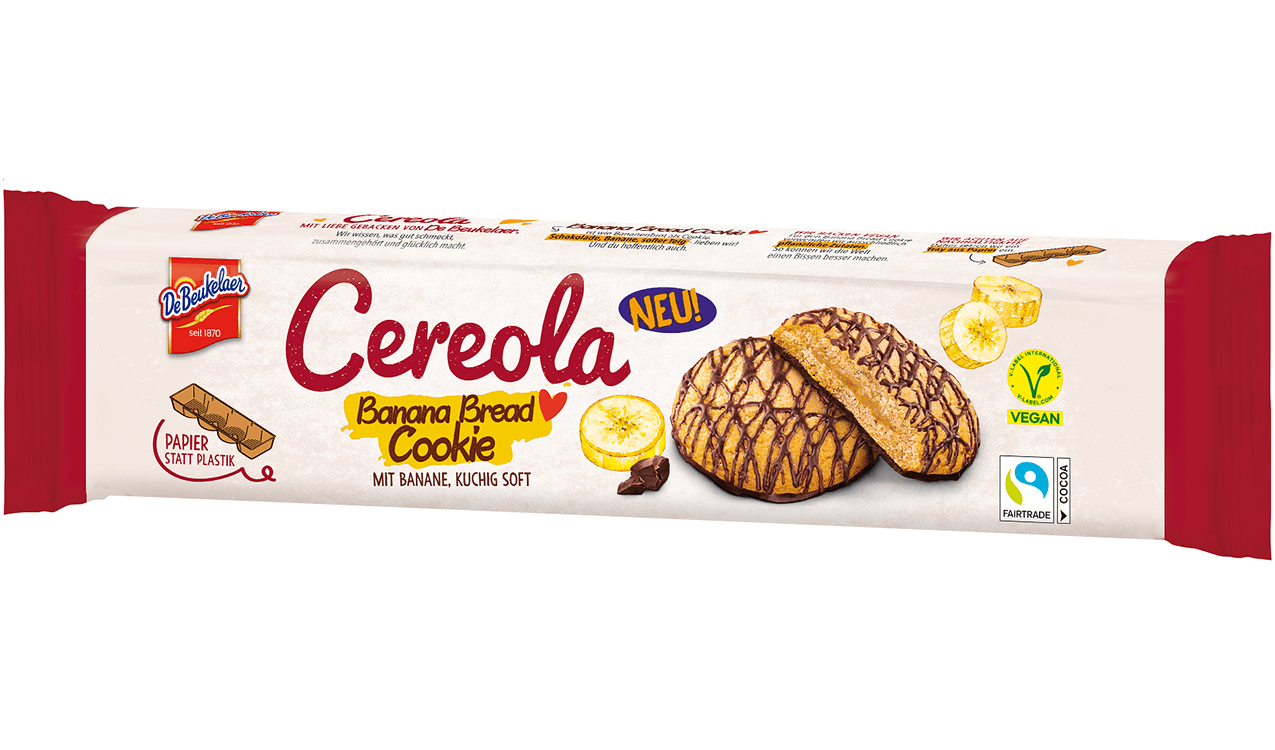 Griesson-de Beukelaer: Vegane Banana Bread Cookies - display Magazin