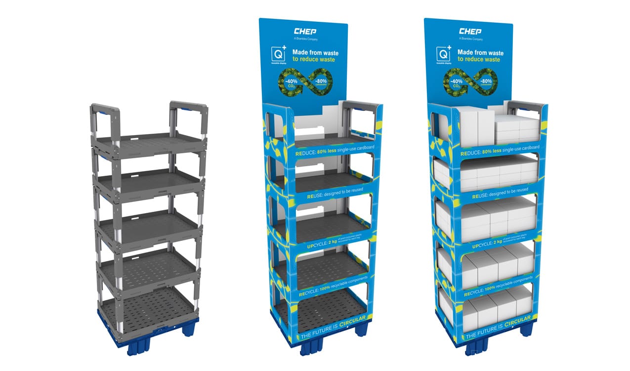 Chep testet Q+ Display - display Magazin