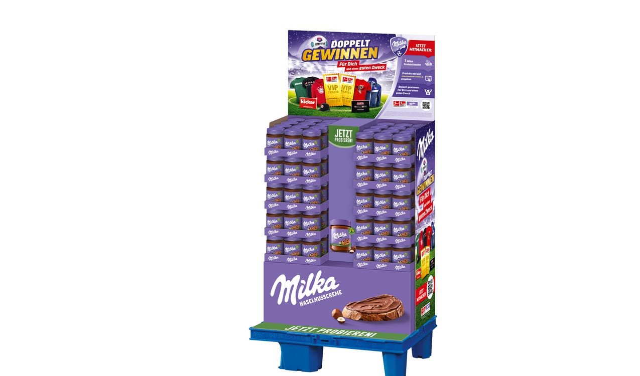 Milka vereint Fans - display Magazin