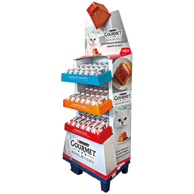 Nestlé Purina Display "GOURMET Revelations" (B1-01) - display Magazin