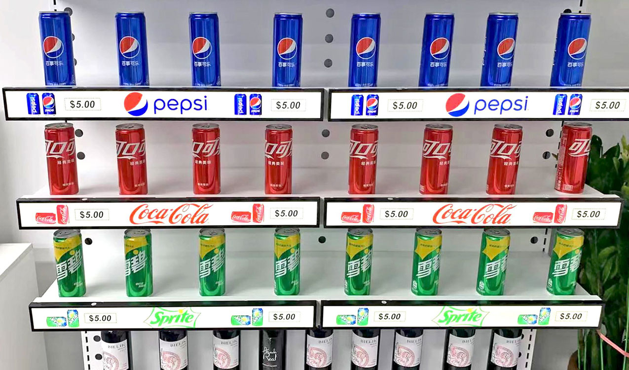 Digital Signage am POS: Digital am Regal - display Magazin